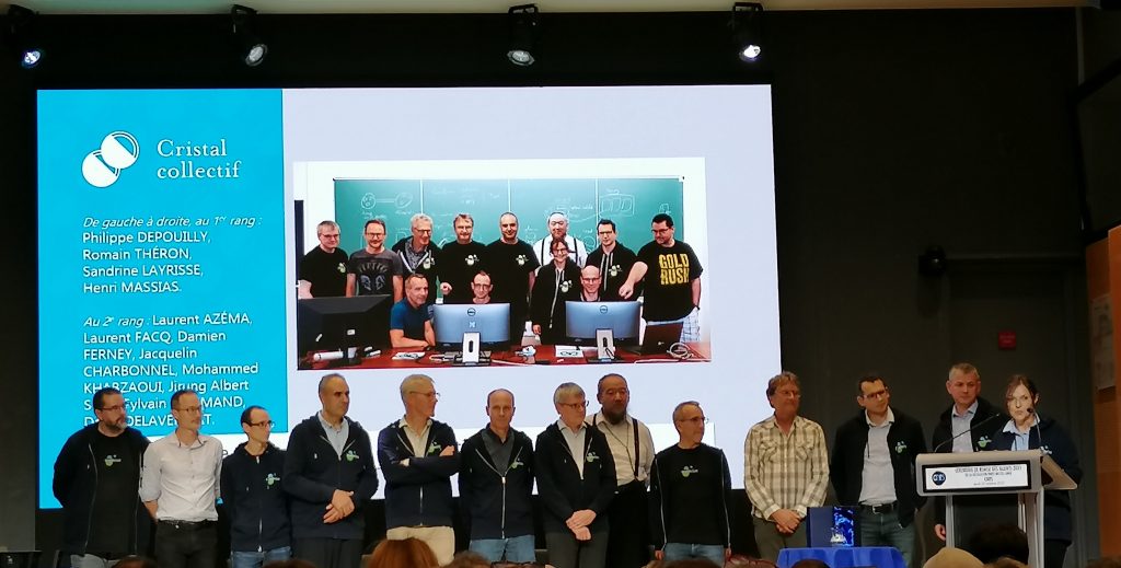 Remise Cristal collectif CNRS